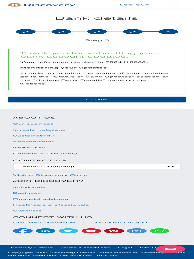 Bank Account Update Confirmation | PDF