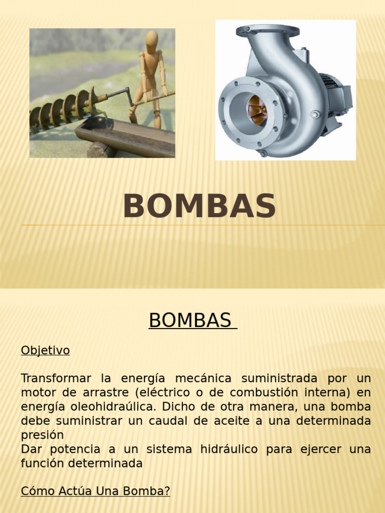 Unidad 3 Bombas Complemento | PDF | Bomba | Tubería (transporte de fluidos)