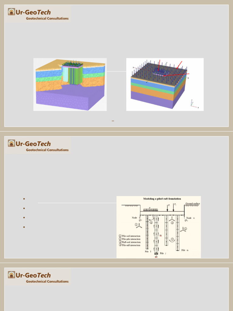Piled Raft Foundation Design Analysis | PDF | Finite Element Method ...