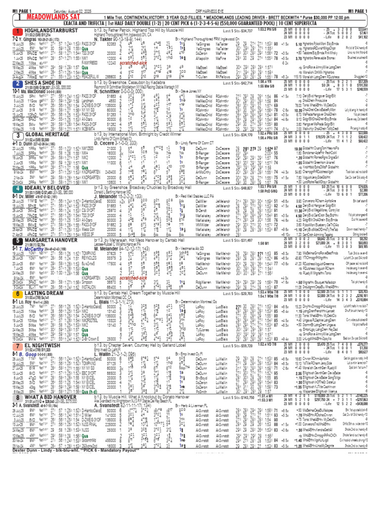 Meadowlands 080225 | PDF