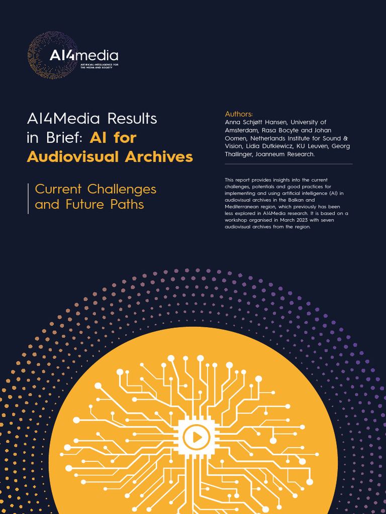 Factsheet AIforAudiovisualArchives Final | PDF | Artificial Intelligence | Intelligence (AI ...