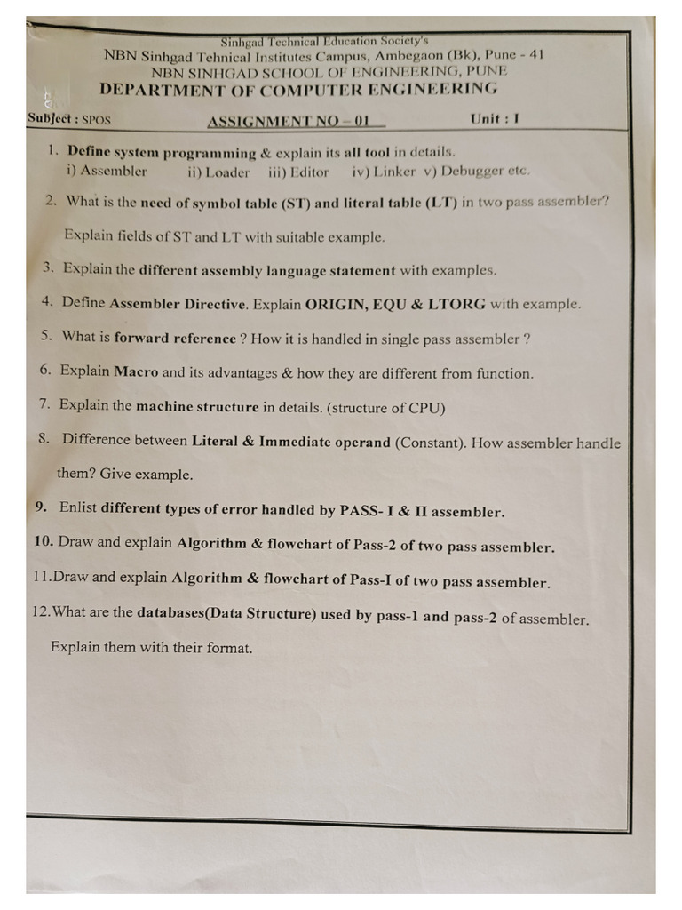 s Pos Assignments | PDF