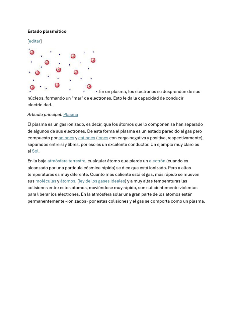 Estado Plasmático | PDF