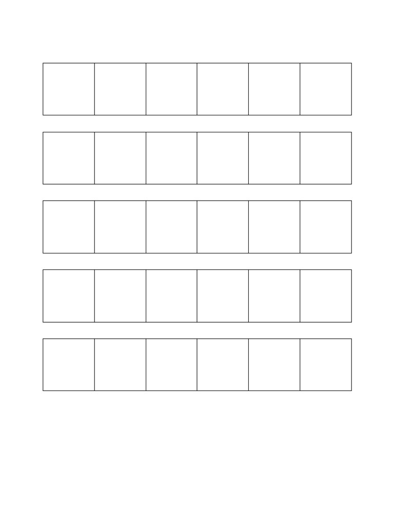 Blank Pattern Strips | PDF | Language Arts & Discipline