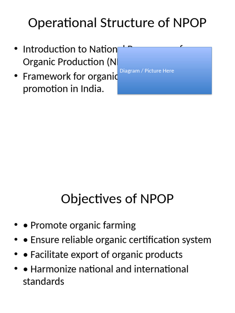 NPOP Operational Structure Overview | PDF