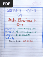 Complete DSA Handwritten Notes | PDF