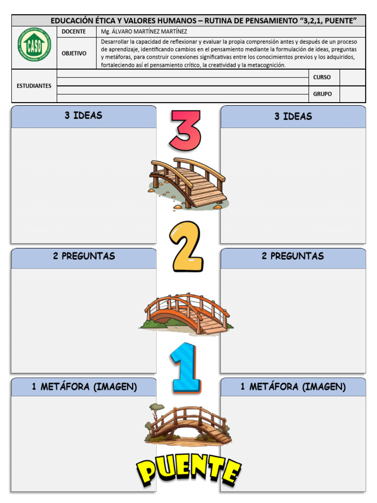 Rutina "3-2-1 Puente" en Educación | PDF | Aprendizaje | Pensamiento