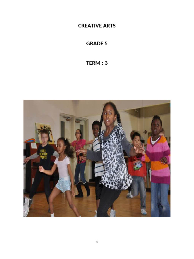 Grade 5 2025 Creative Arts Term 3 | PDF | Learning | Cognition