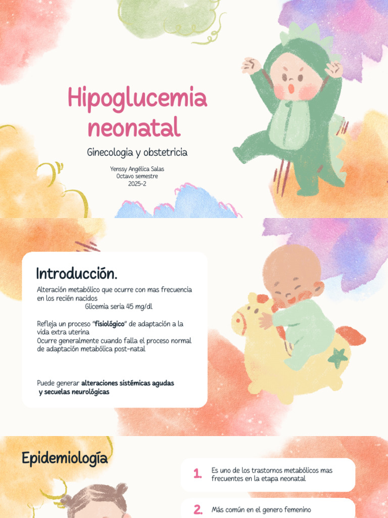 Hipoglucemia Neonatal: Causas y Manejo | PDF | Hipoglucemia | Diabetes