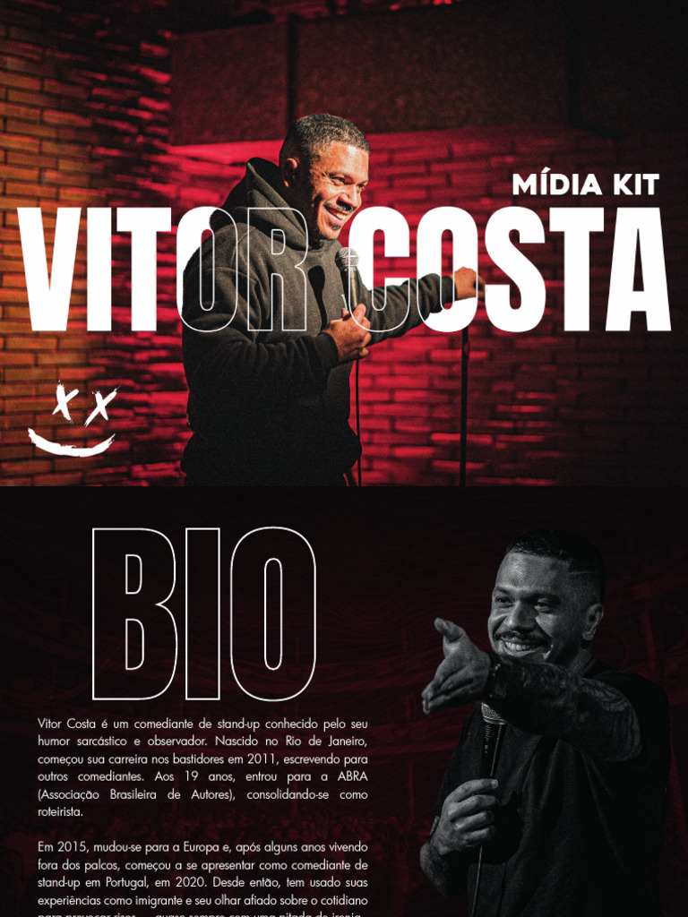 Comediante Vitor Costa: Humor em Portugal | PDF