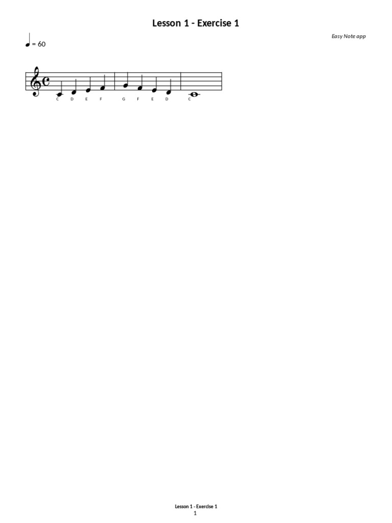 Lesson 1 - Exercise 1 | PDF