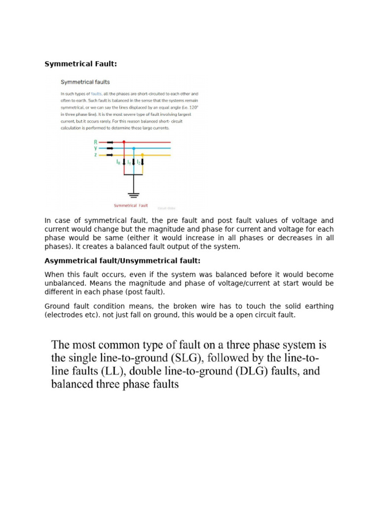5- Symmetrical Fault and unsymmetrical | PDF