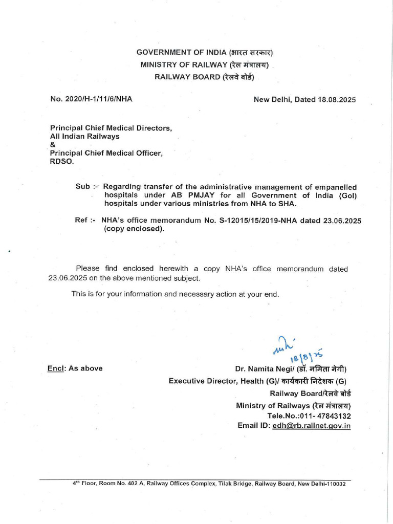 Handover of Hospitals Under ABPMJAY-1 | PDF