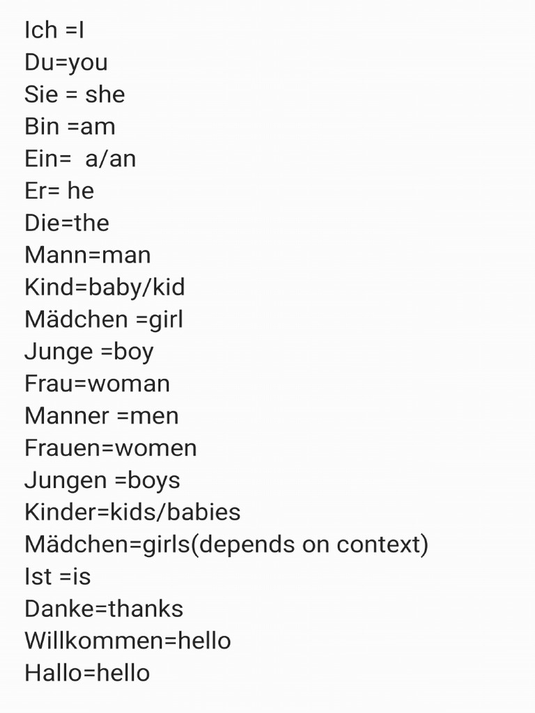 German Words Learnt - 240901 - 001207 | PDF