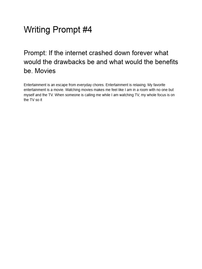 Writing Prompt #4 v2 | PDF