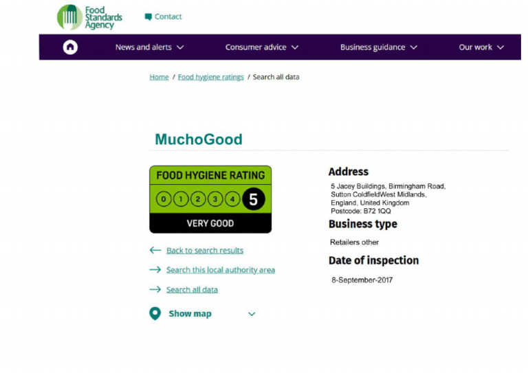 Uk Food Approval Certificate | PDF