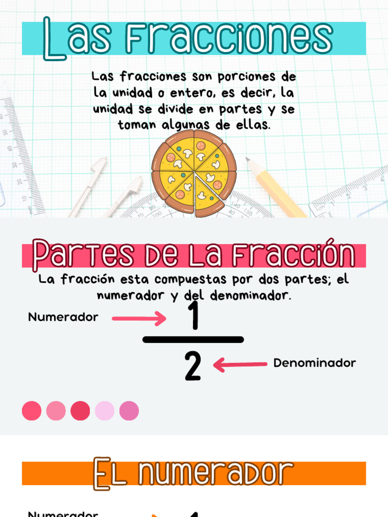 Presentación Educativa de Las Fracciones, Simple y Colorida - 20250811 ...