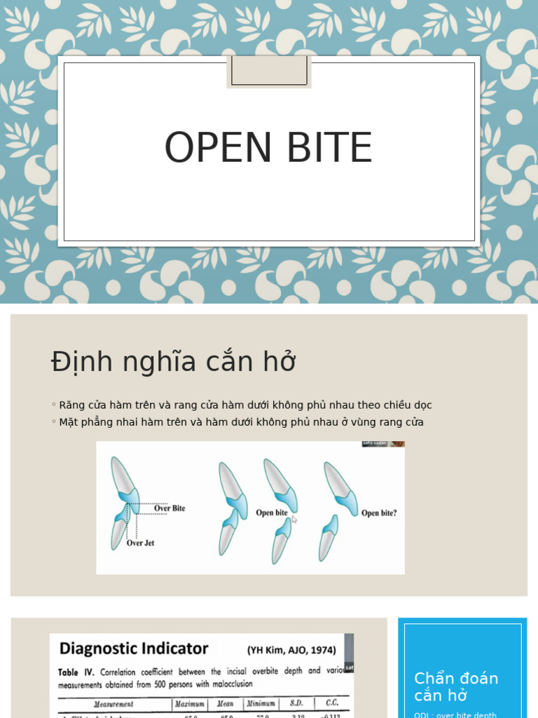 Open Bite | PDF