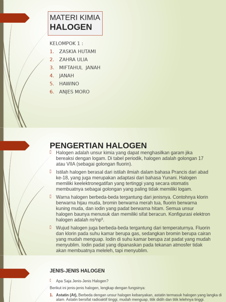 Pengertian dan Jenis Halogen dalam Kimia | PDF