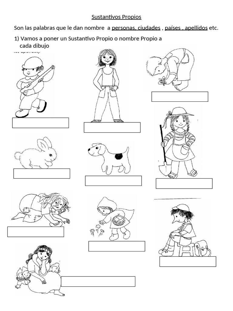 Sustantivos Propios 2º 2025 | PDF