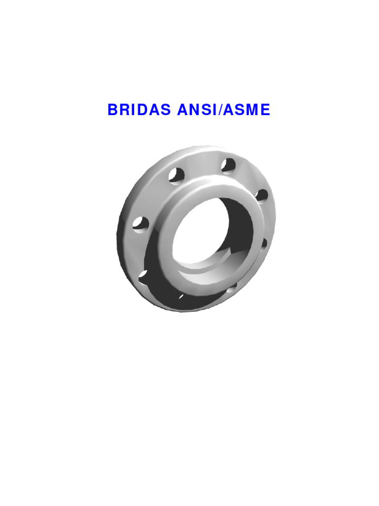 Bridas ANSI/ASME: Especificaciones y Tolerancias | PDF | Plomería
