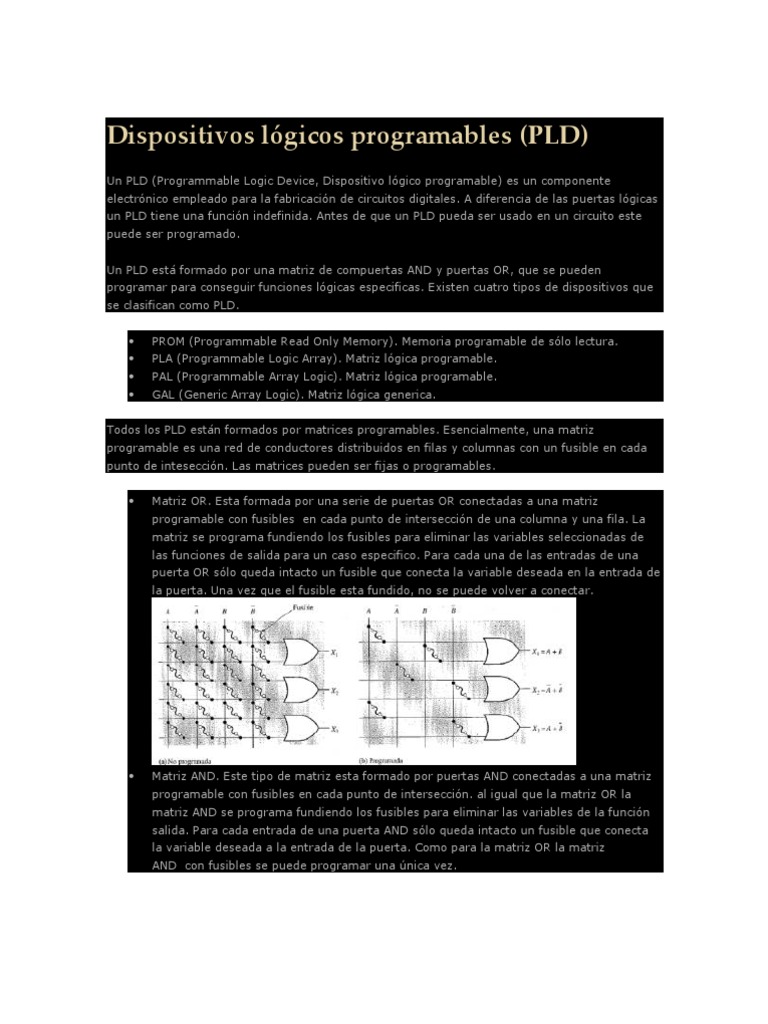 Dispositivos Lógicos Programables | PDF | Circuito integrado | Electrónica