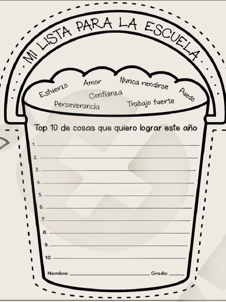 Mi Lista para La Escuela | PDF