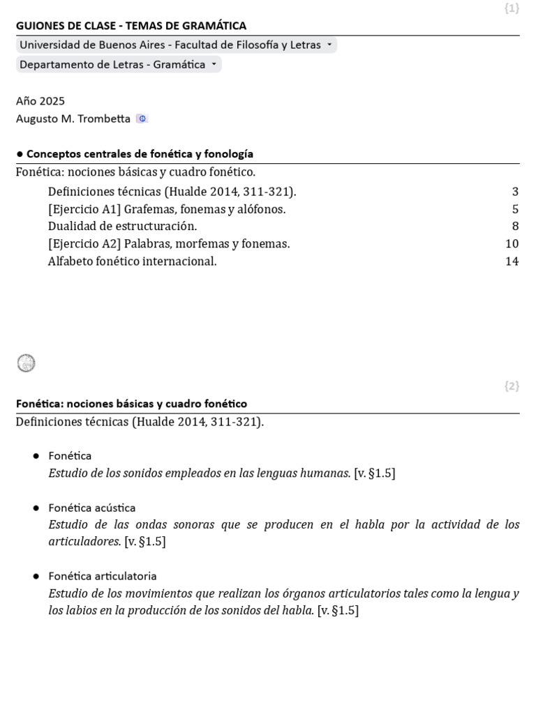GDC2025UBA - Temas de Gramática - Conceptos Centrales de Fonética y ...