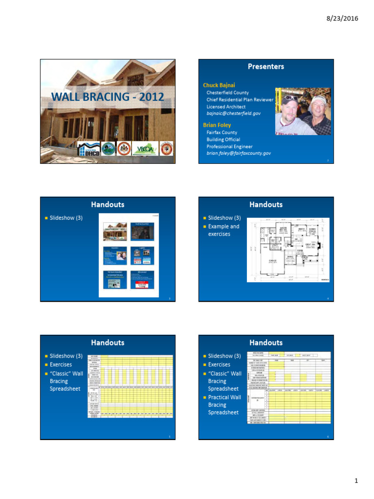 Wall Bracing Training | PDF | Wound | Truss