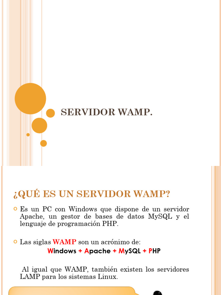 Introducción al Servidor WAMP | PDF