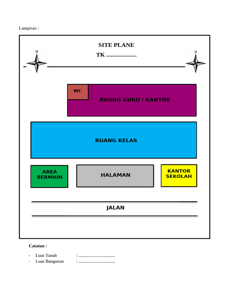 Denah Ruang TK dan Area Bermain | PDF