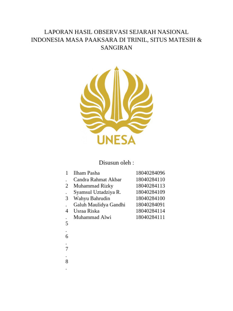 Observasi Museum Sangiran dan Trinil | PDF
