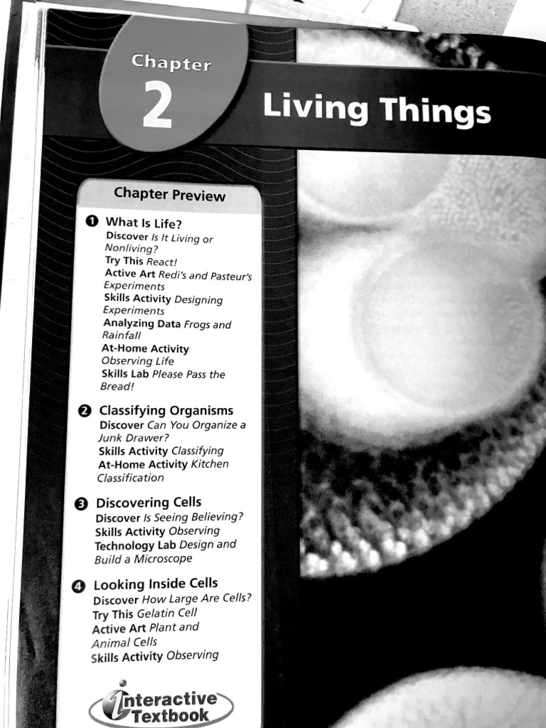 Textbook Scan - Ch2.1 What Is Life | PDF