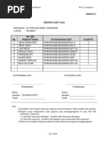 Panduan Pengguna Sistem Aset Alih-Modul Pegawai Aset-V2 (28092022) | PDF