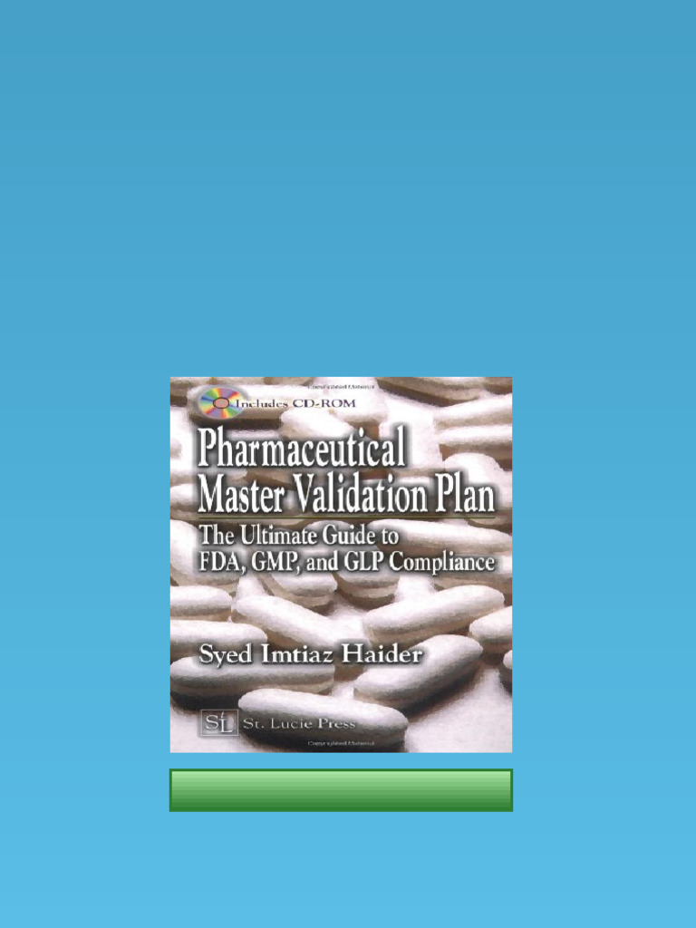 (Ebook) Pharmaceutical Master Validation Plan: The Ultimate Guide To FDA, GMP and GLP Compliance ...