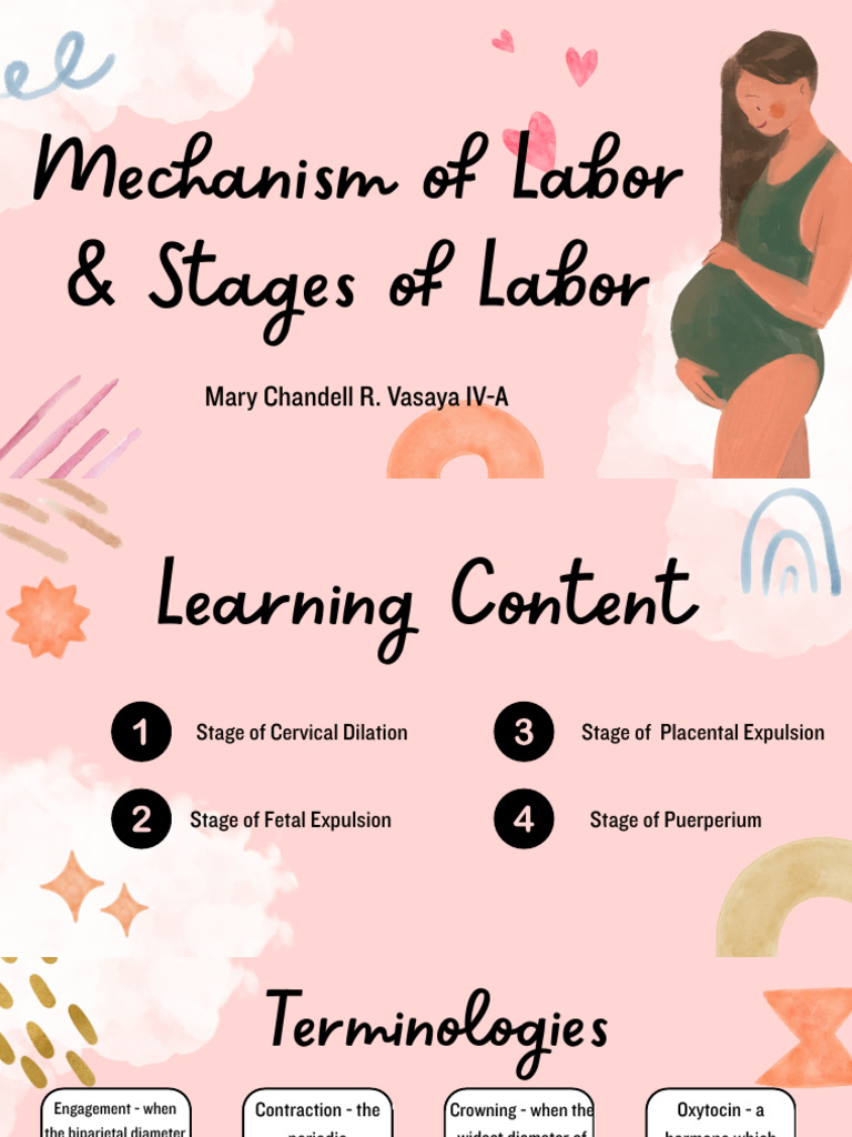 Stages of Labor & Mechanism | PDF | Childbirth | Placenta