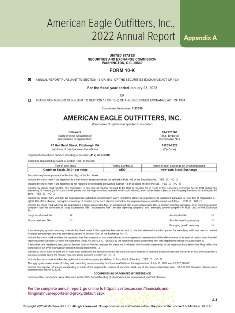 Appendix A | PDF | Audit | Equity (Finance)