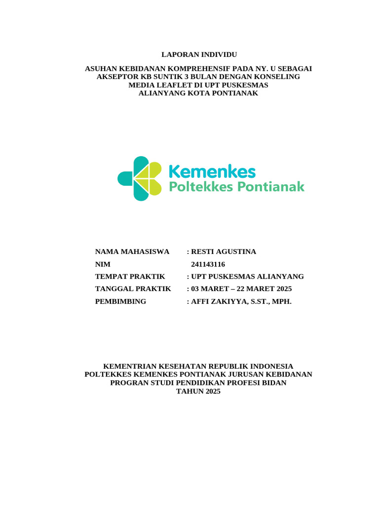 Lapkas Resti Agustina | PDF