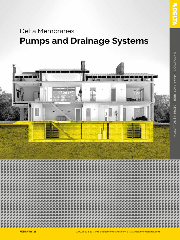Delta Basement Drainage Brochure 1 | PDF | Pump | Flood