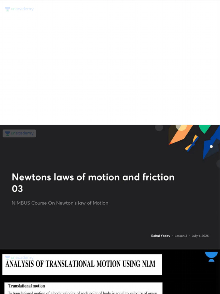 Newtons Laws of Motion and Friction 03 With Anno | PDF