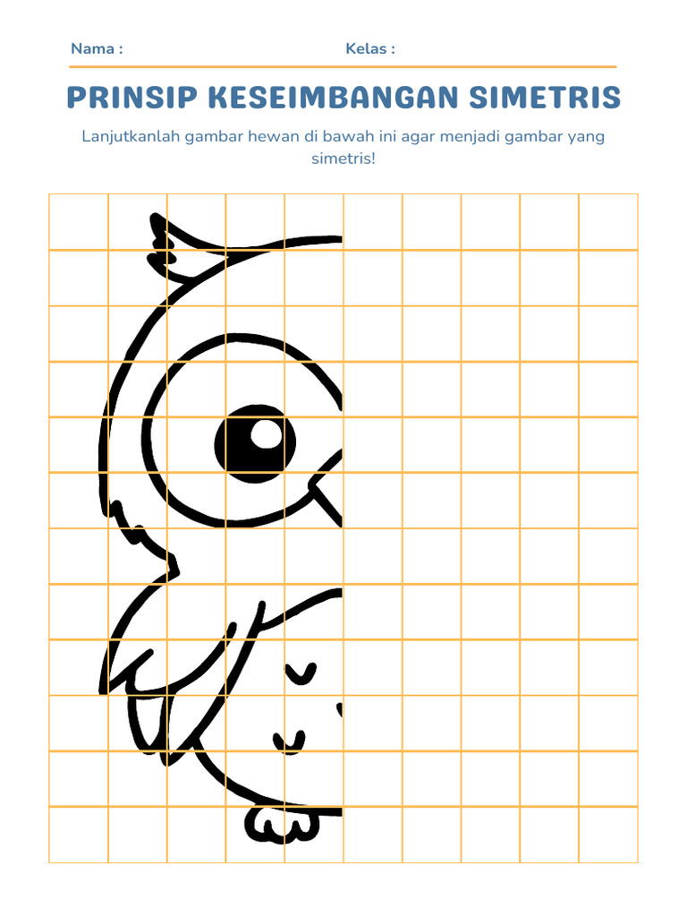 Gambar Simetris Hewan untuk Siswa | PDF