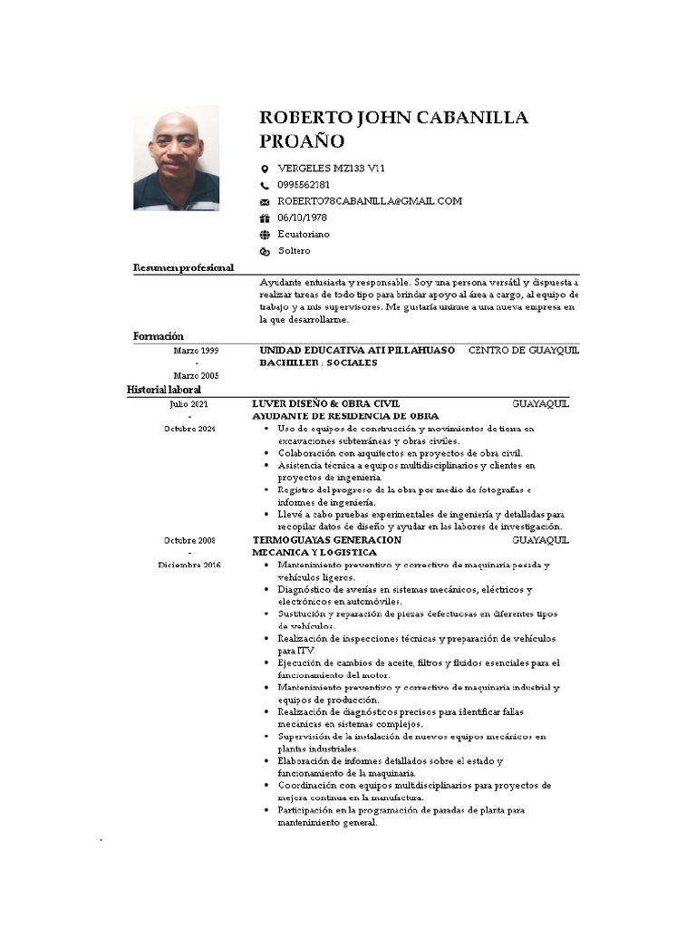 CV Robert | PDF