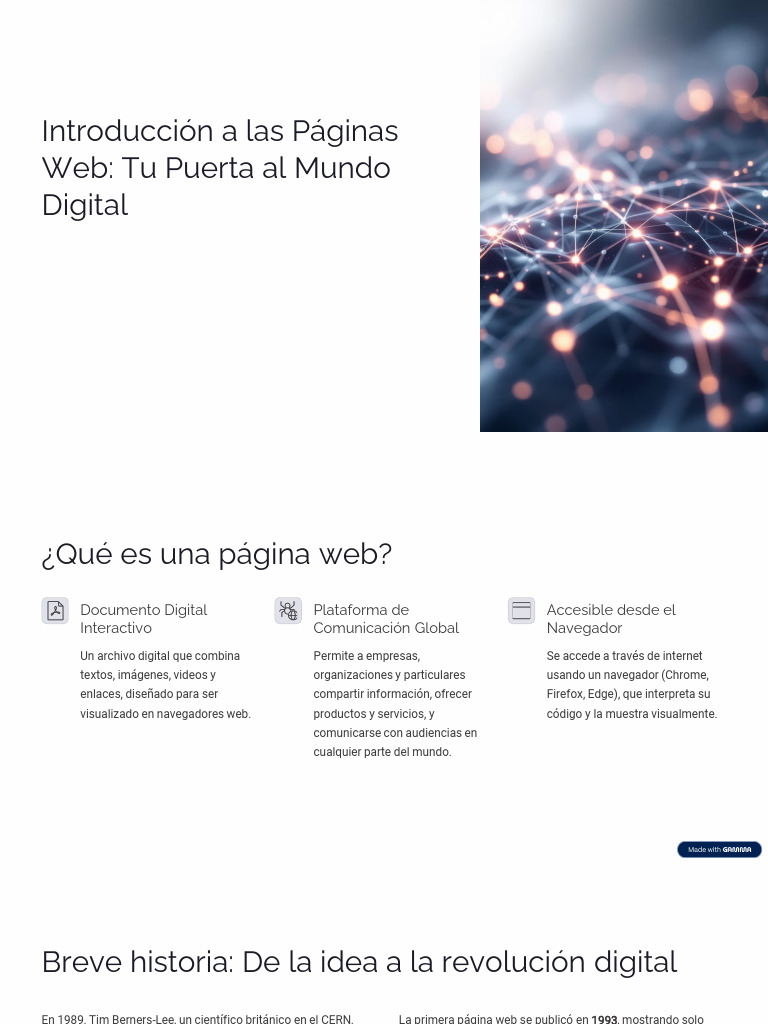 Introduccion A Las Paginas Web | PDF | Red mundial | Internet y web