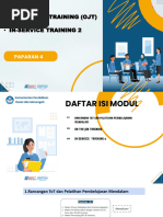 Panduan Tahap IN Service 2 Pelatihan Pembelajaran Mendalam Untuk Guru | PDF