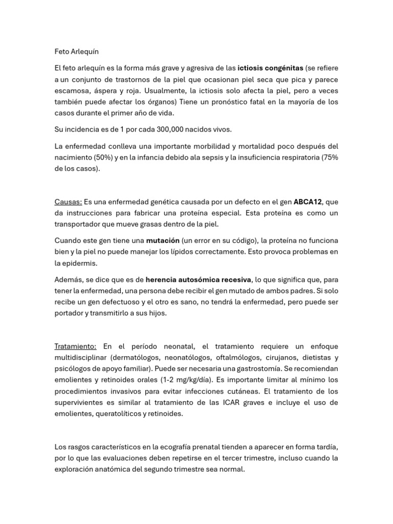 Ictiosis Arlequín en Recién Nacidos | PDF | Especialidades Medicas ...