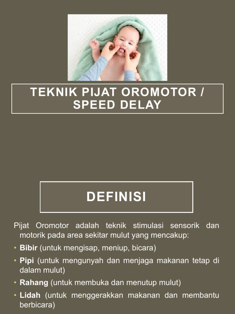 Teknik Pijat Oromotor | PDF