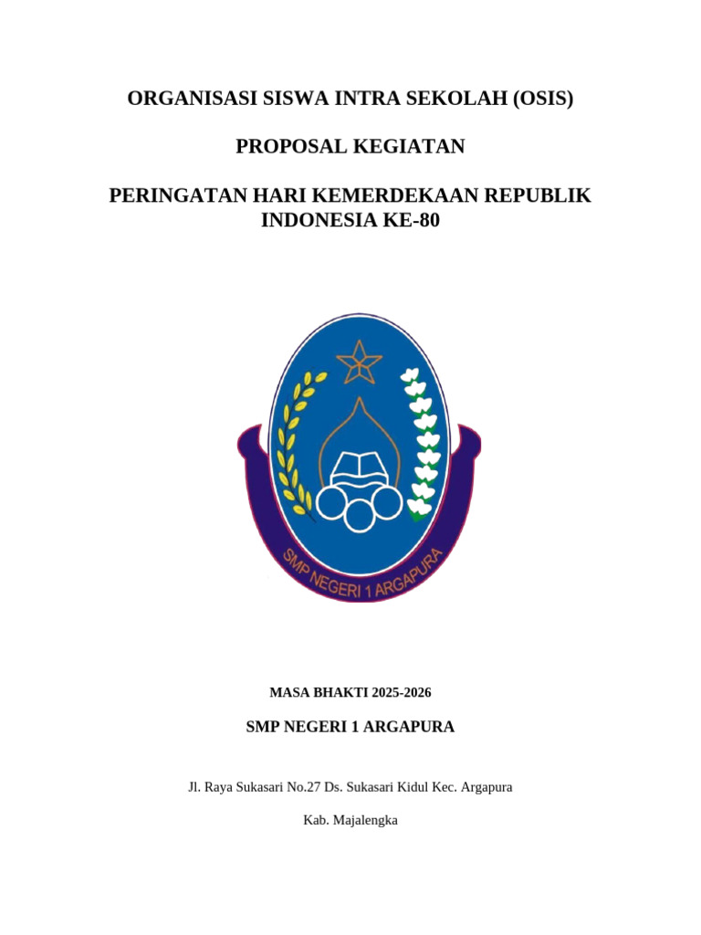 Proposal Kegiatan Osis 17 Agustus 2025 | PDF