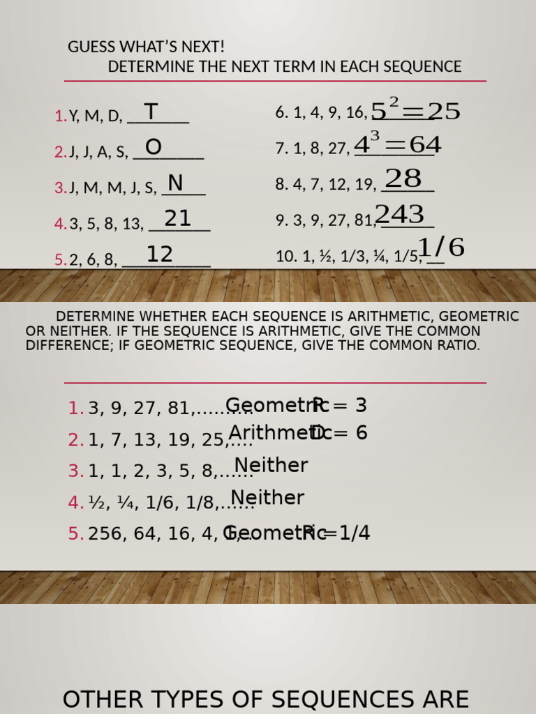 Harmonic and Fibonnaci Sequence | PDF | Sequence | Arithmetic