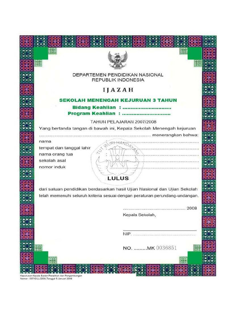 Ijazah 2 | PDF