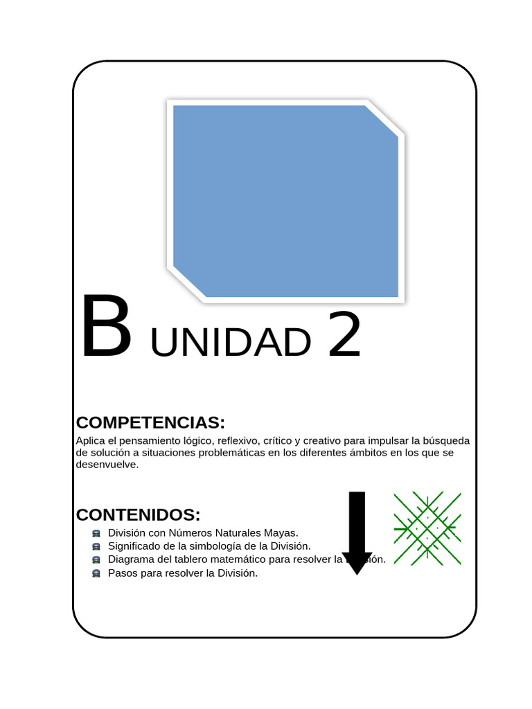 División con Números Mayas | PDF | División (Matemáticas) | Matriz ...